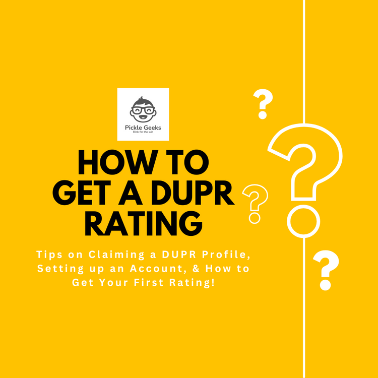 Want to get a DUPR rating? This guide shows you how in 3 simple steps ...